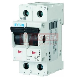 IS-100/2 Hlavní vypínač 2P/100A 240/415VAC, modulární, IP10 - VOGEL ...